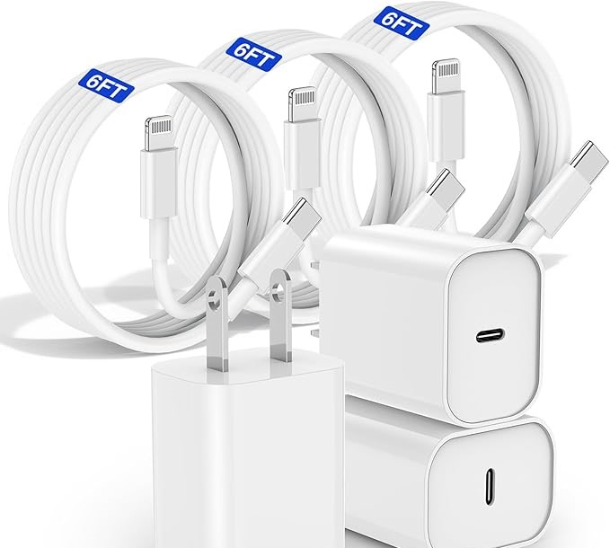 Fast Charger for iPhone Charger Fast Charging 6ft Lightning Cable,for ...